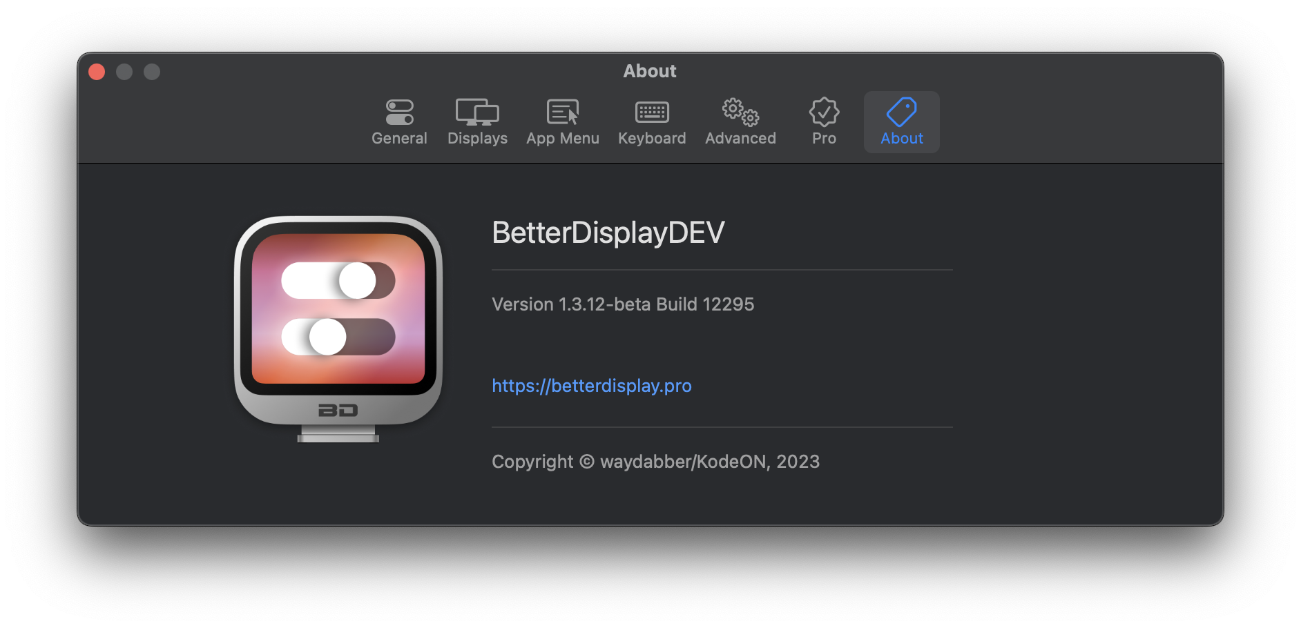 Settings tab icons are squeezed on non-HiDPI displays · Issue #1371 · waydabber/BetterDisplay ...