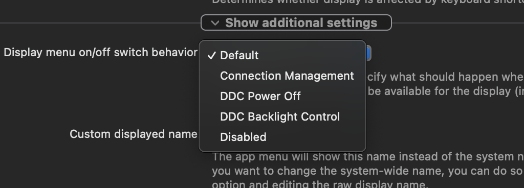 Add option to set the meaning of header on/off button on a per display level · Issue #1424 ...