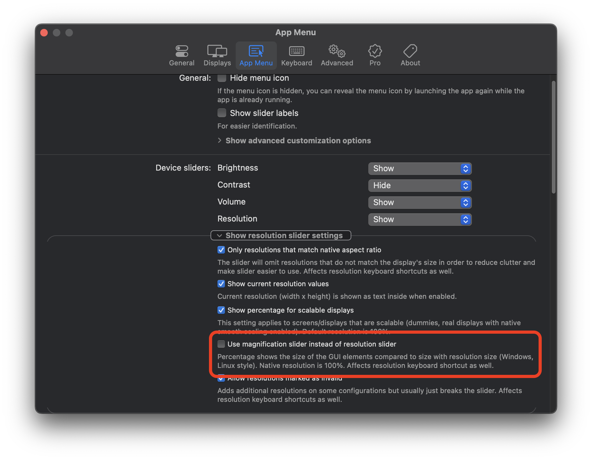 Method for scaling UI elements (Menu Bar, Dock, Icons, etc) independently of screen resolution ...
