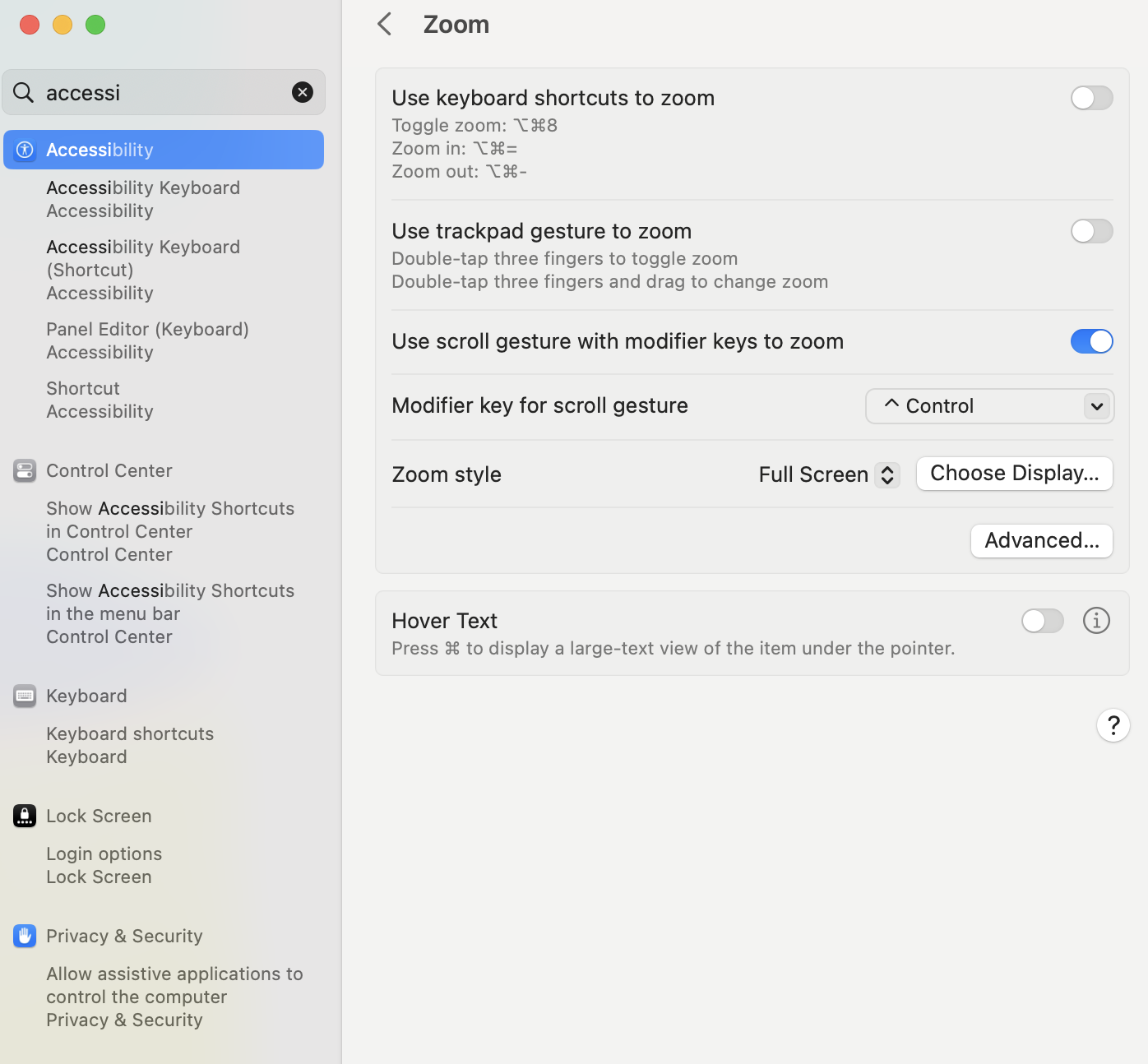 Method for scaling UI elements (Menu Bar, Dock, Icons, etc ...
