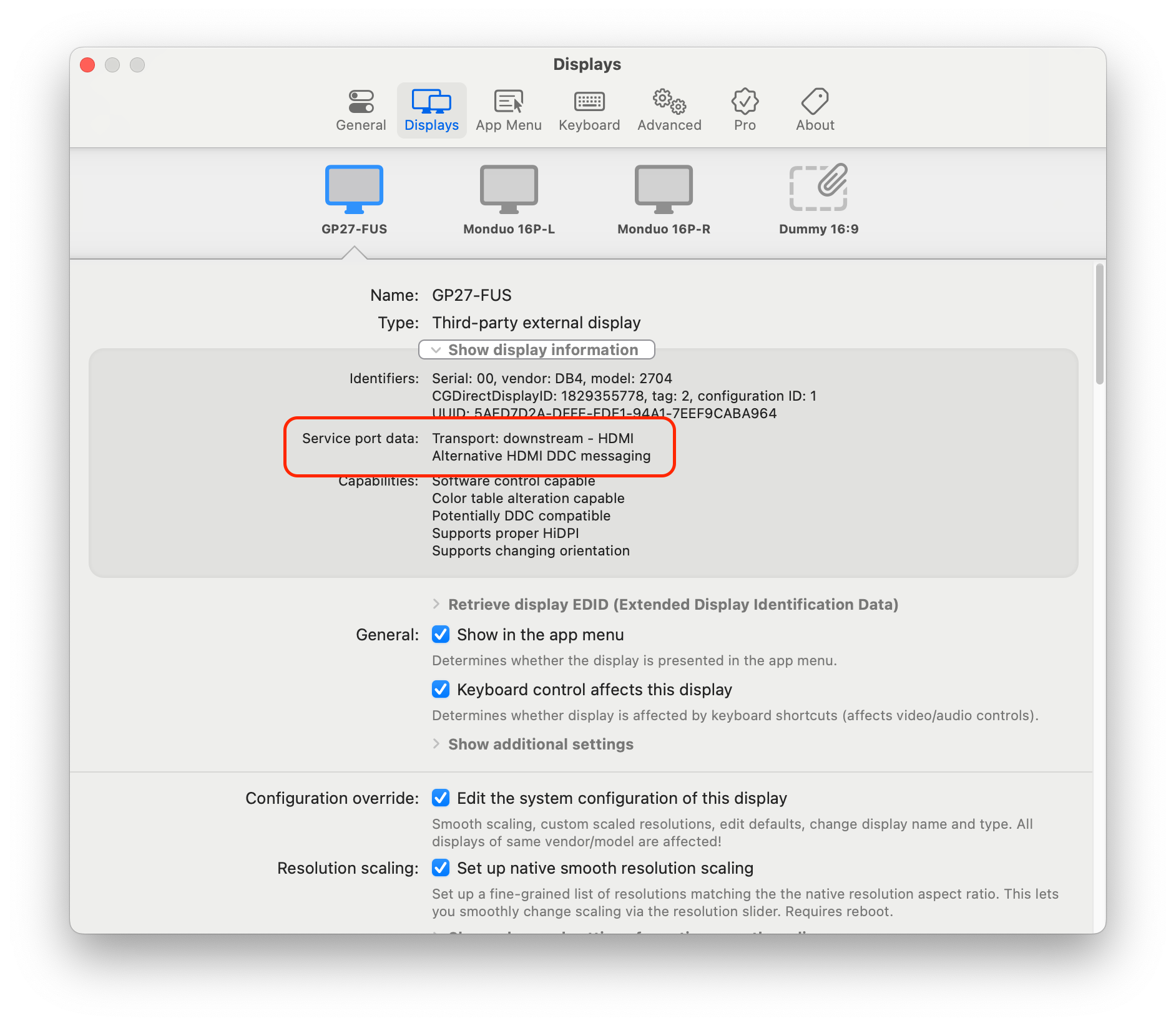 Add DDC support for the 2018 Intel Mac mini's built-in HDMI port · Issue #1602 · waydabber ...