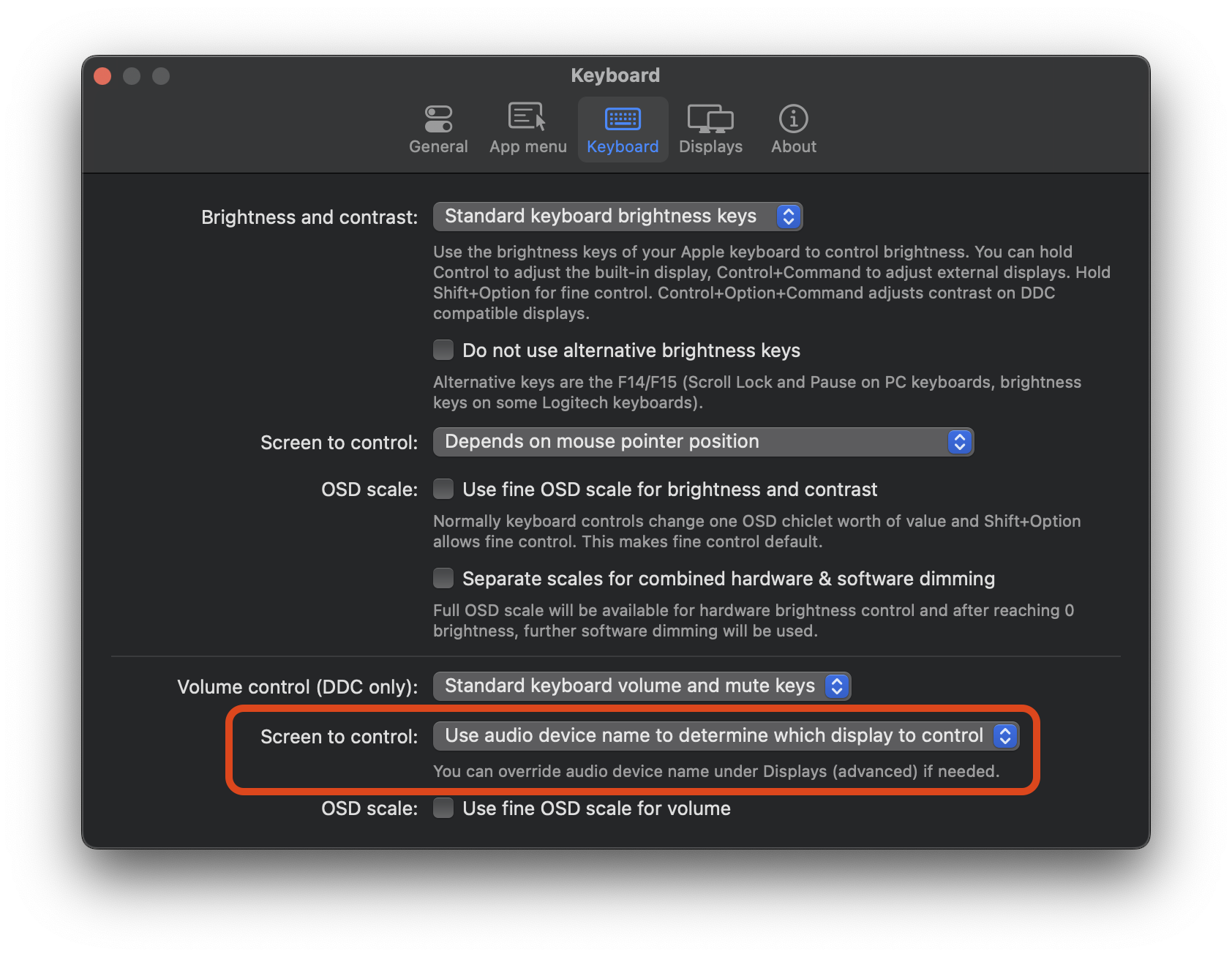 Control the active audio device rather than the device selected · MonitorControl MonitorControl ...