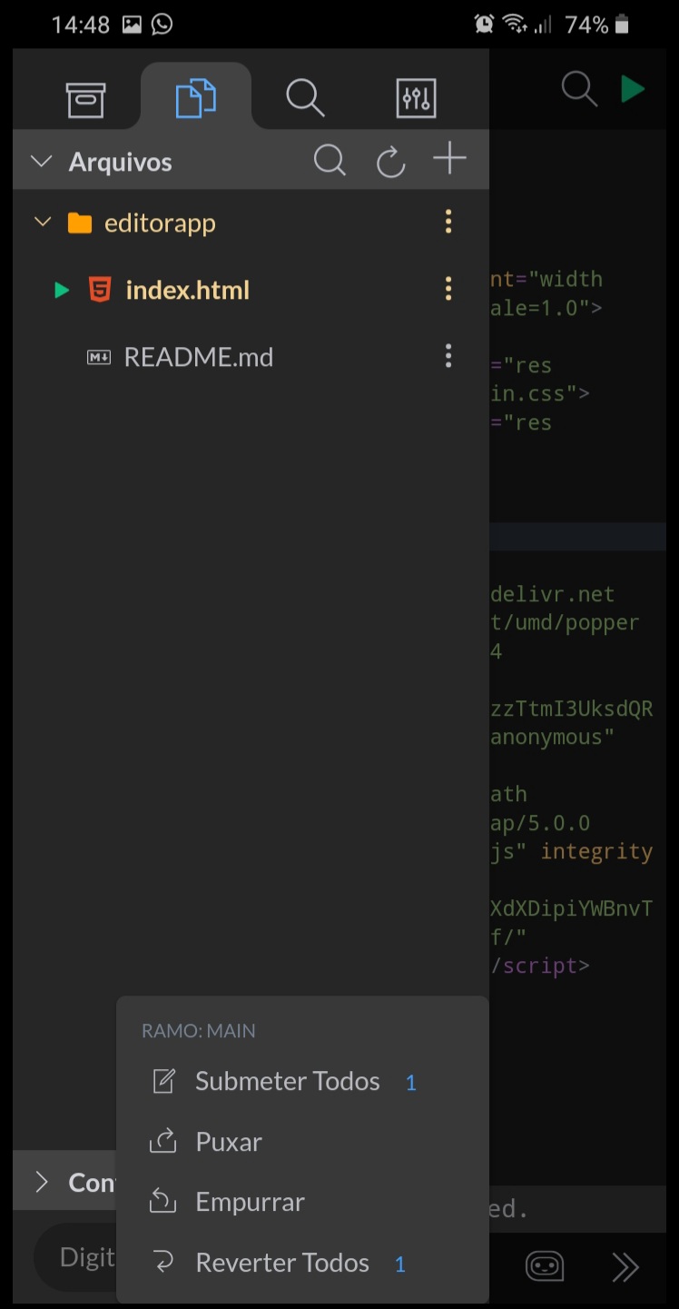 App Android - editor de código · Issue #994 · gustavoguanabara/git ...