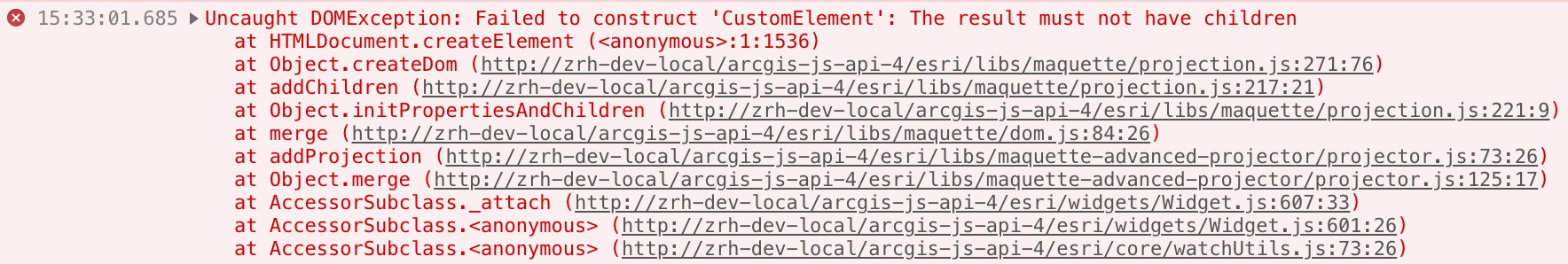 Bug Error When Using Calcite Radio Group With Maquettejs In Js Api · Issue 2204 · Esri