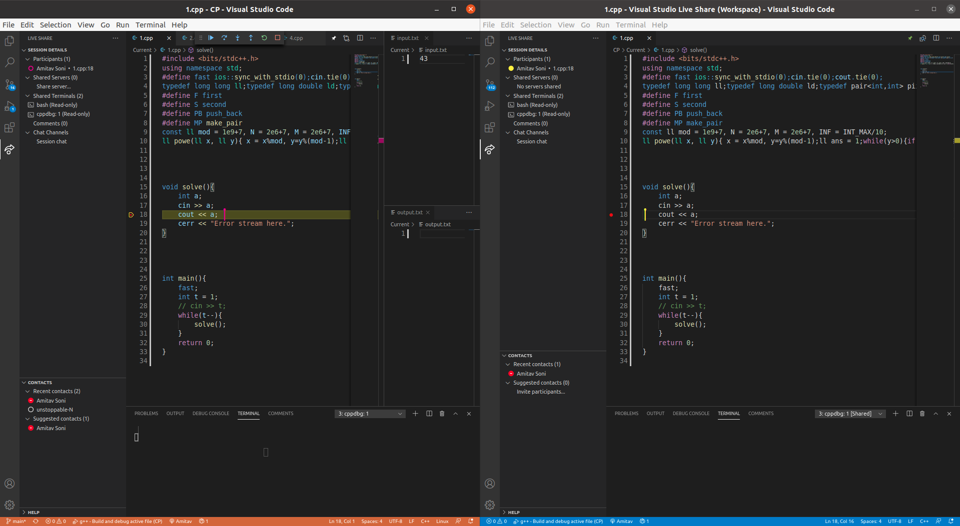 Shared debugging does not work on Linux hosts · Issue #3737 · microsoft/live-share · GitHub