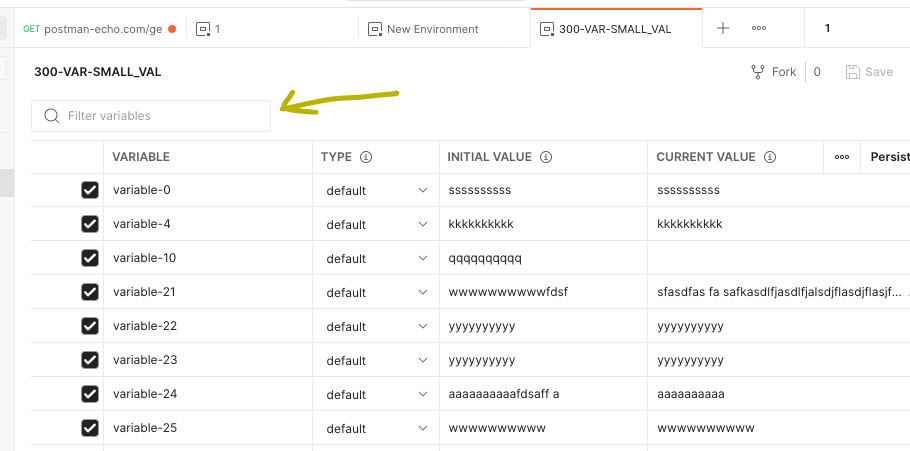 Search bar in Environments tab · Issue #11200 · postmanlabs/postman-app ...