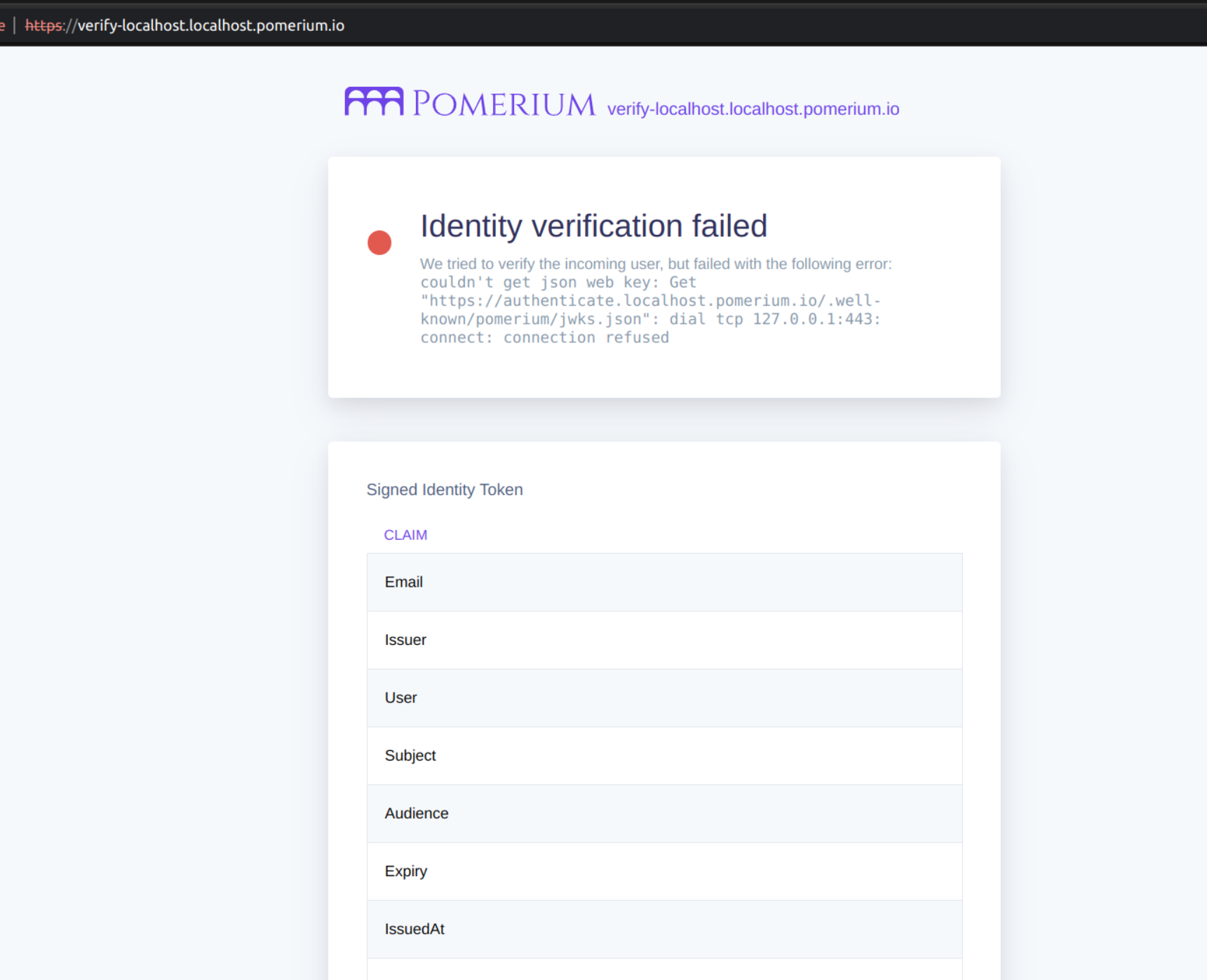 Can verify show user info if it cannot confirm authenticity? · Issue #102 · pomerium/verify · GitHub