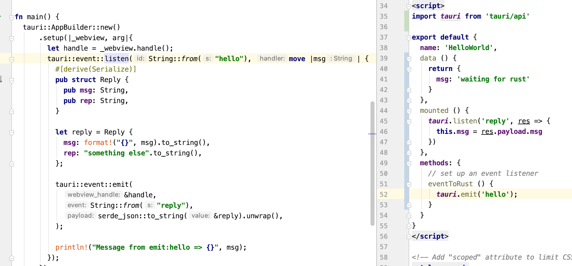 Event API - Nothing · Issue #498 · tauri-apps/tauri · GitHub