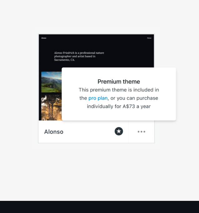 Theme Showcase: theme cards should show premium badge · Issue #65705 · Automattic/wp-calypso ...