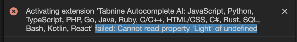 Failed Cannot Read Property Light Of Undefined On Gitpods · Issue