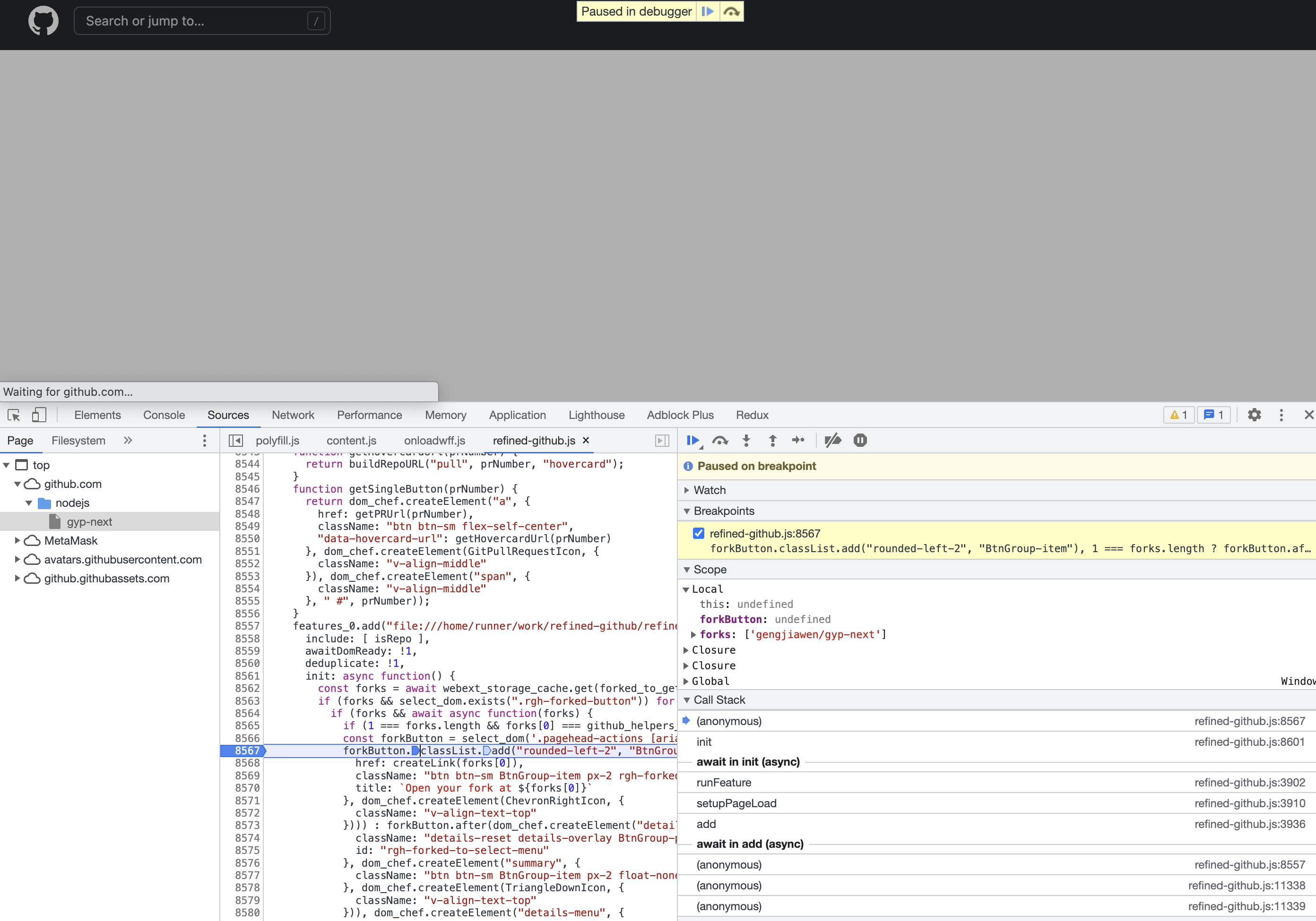 `forked-to` seems broken · Issue #5596 · refined-github/refined-github · GitHub