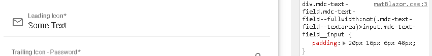 Mattextfield Fullwidthtrue With Icon Icon And Input Overlap · Issue