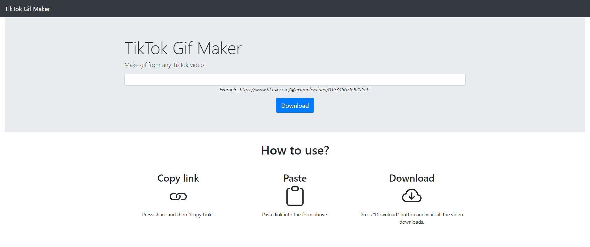 GitHub - dariushdev/tiktok-gifmaker: Make GIF from TikTok video. · GitHub