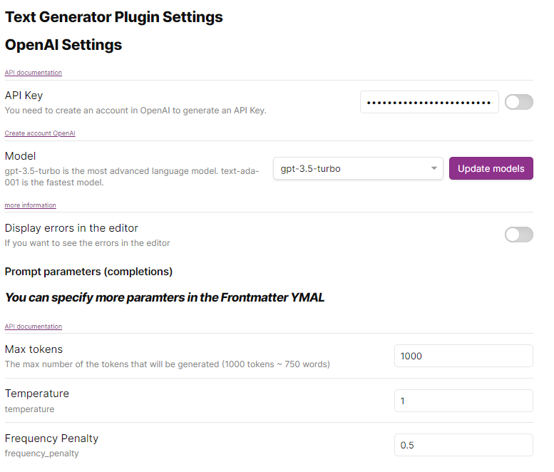 Status 429 Error · Issue 117 · Nhaouari Obsidian Textgenerator Plugin · Github