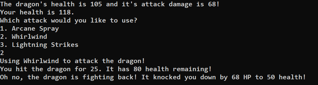 GitHub - aaronmansfield5/Fighting-Game: ⚔️ Dragon Fight Game: Console ...