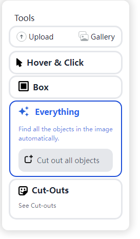 How to find all the objects in the image automatically, like online demo "Everything" · Issue ...