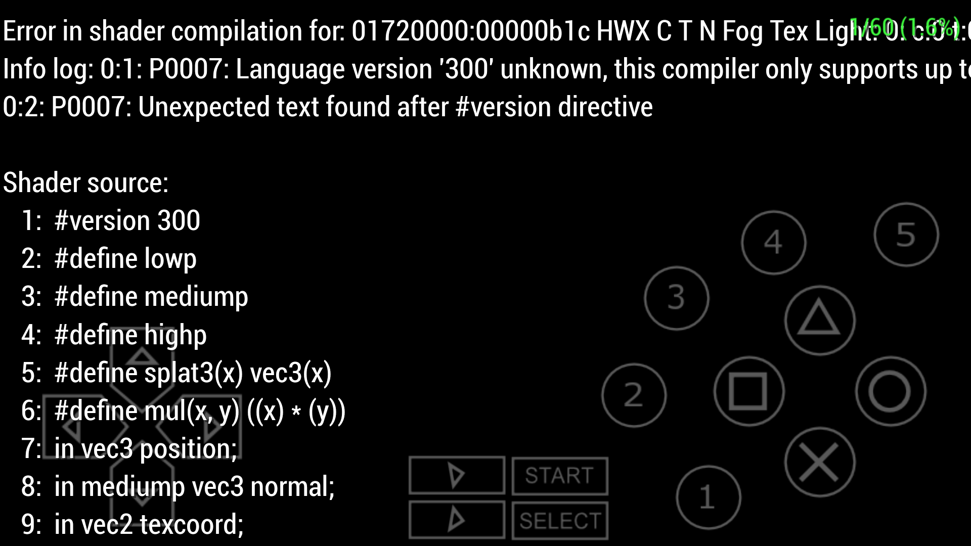 Error In Shader Compilation Causing Games Atock On Blackscreen · Issue 13631 · Hrydgardppsspp