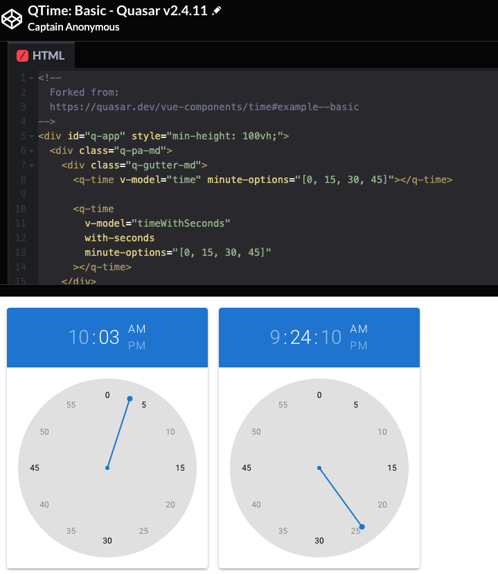 QTime minute-options · Issue #12116 · quasarframework/quasar · GitHub