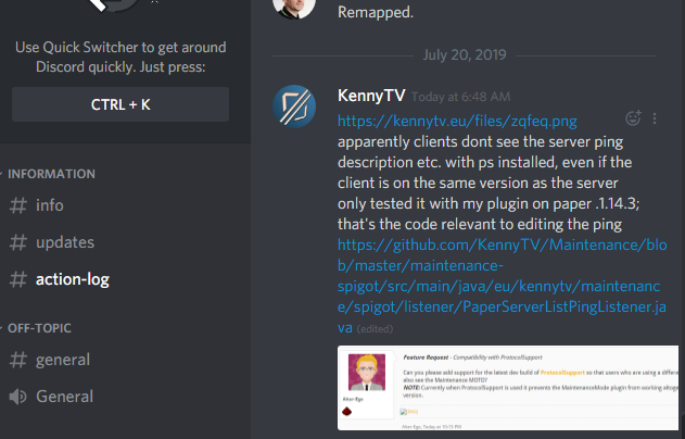 ProtocolSupport prevents MaintenanceMode's MOTD from appearing · Issue #1130 · ProtocolSupport ...