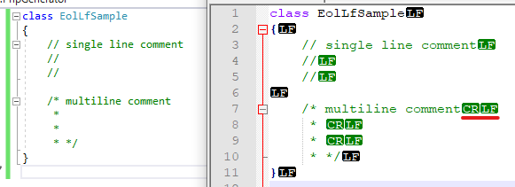 delimited comment not honoring EOL convention · Issue #44282 · dotnet ...