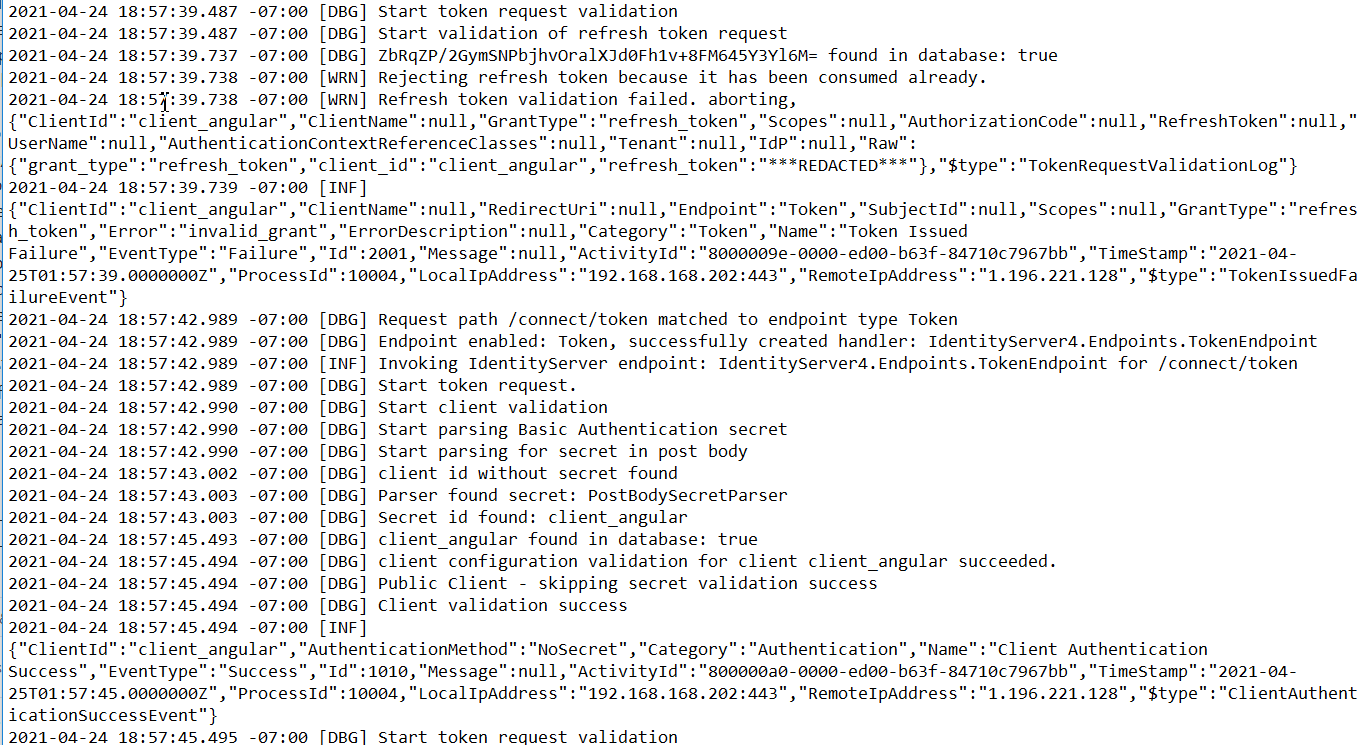Refresh token not working · Issue #1065 · damienbod/angular-auth-oidc-client · GitHub