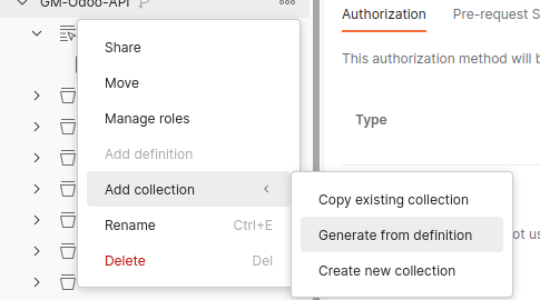 Collection Generation from definition sort requests folders reversed ...