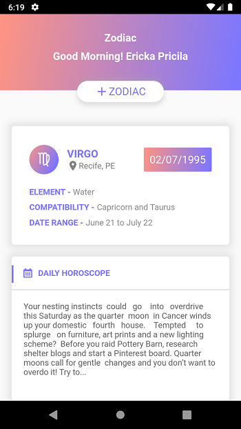 GitHub - Picorete/zodiac: Zodiac App UI Concept
