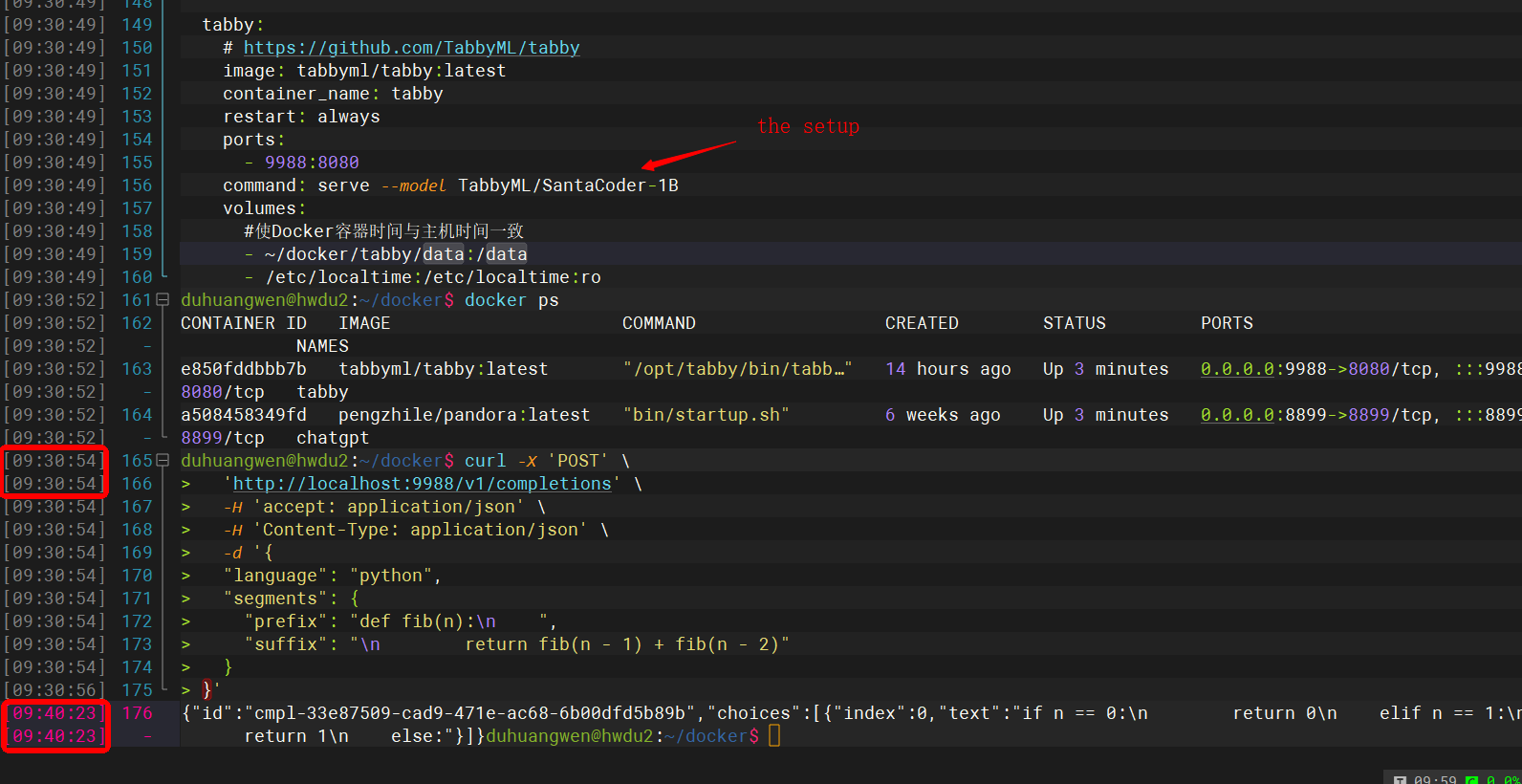 Ubuntu 20.04 Linux subsystem Docker tabby cannot autocompletion · Issue #358 · TabbyML/tabby ...