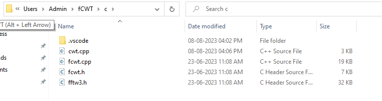 I am not able to run the code in C++ · Issue #44 · fastlib/fCWT · GitHub