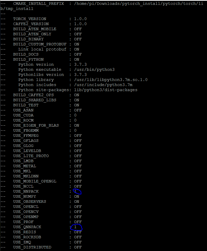 Raspbian Failed to run 'bash ../tools/build_pytorch_libs.sh --use-nnpack --use-qnnpack caffe2 ...