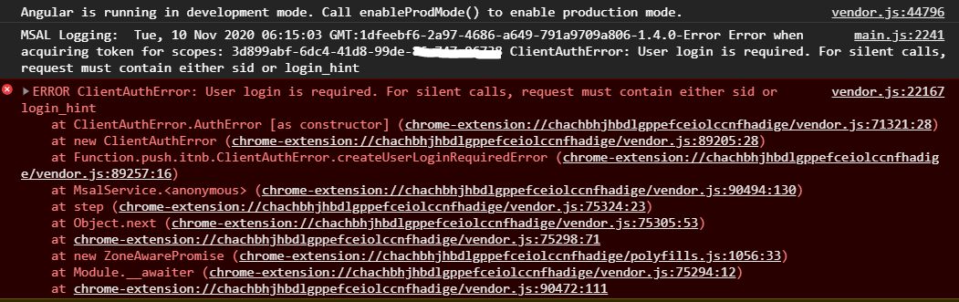 Error on Chrome extension startup · Issue #2557 · AzureAD/microsoft ...