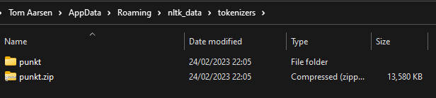 I tried everything and still I get: [nltk_data] Error loading taggers: Package 'taggers' not ...