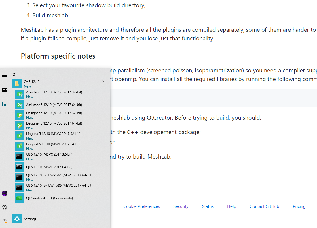 Compiling for Windows · Issue #837 · cnr-isti-vclab/meshlab · GitHub