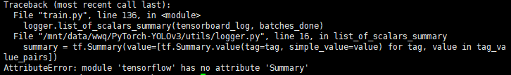 Attributeerror Module Tensorboardsummarytfsummary Has No Attribute Filewriter · Issue 3610