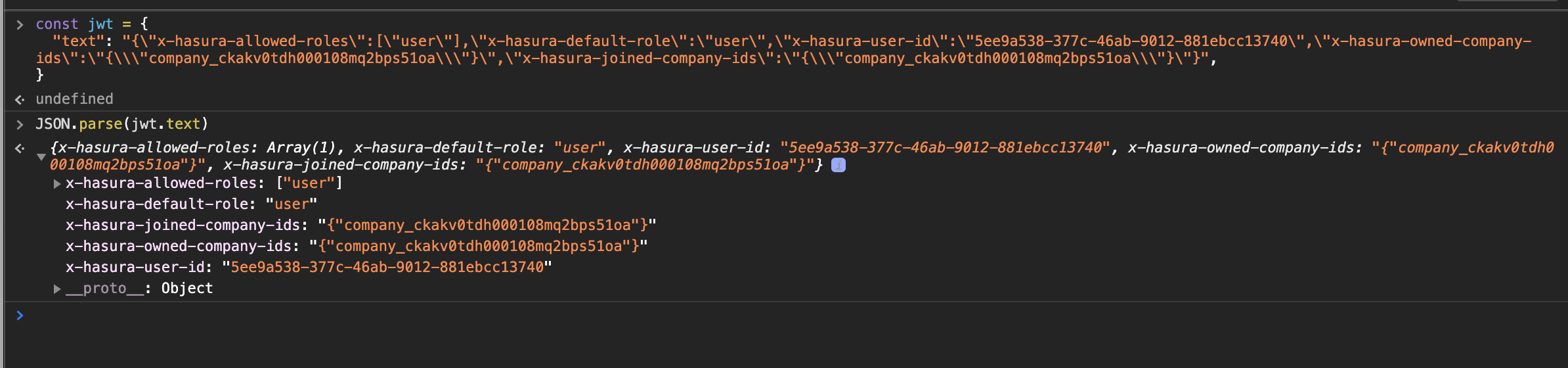 Permission rule error for an array in AWS Cognito stringfied JWT token · Issue #5578 · hasura ...