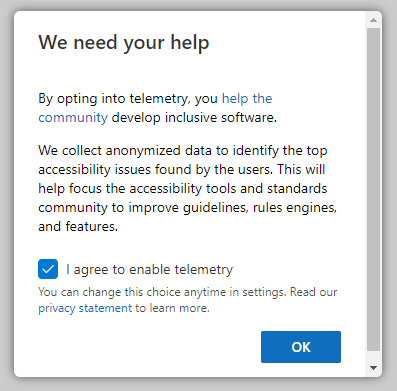 web/chrome 91: first-time telemetry dialog is visually cut off · Issue ...