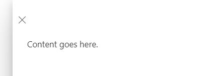 Panel: 7.98.1 regressed position of close button for panels with no ...