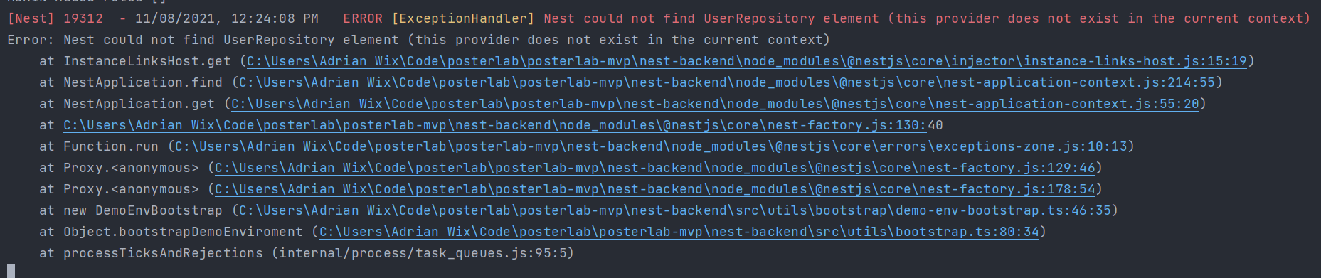 Question How To See The Error Stack Trace · Issue 640 · Iamolegganestjs Pino · Github
