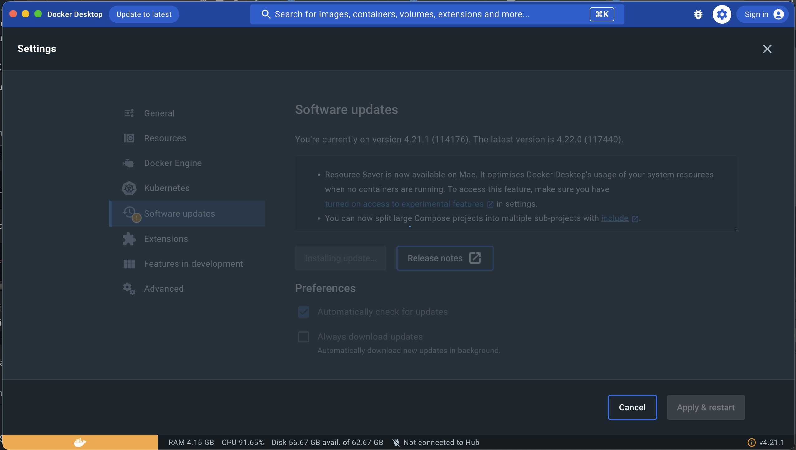 Docker CLI Hangs for all commands · Issue #6940 · docker/for-mac · GitHub
