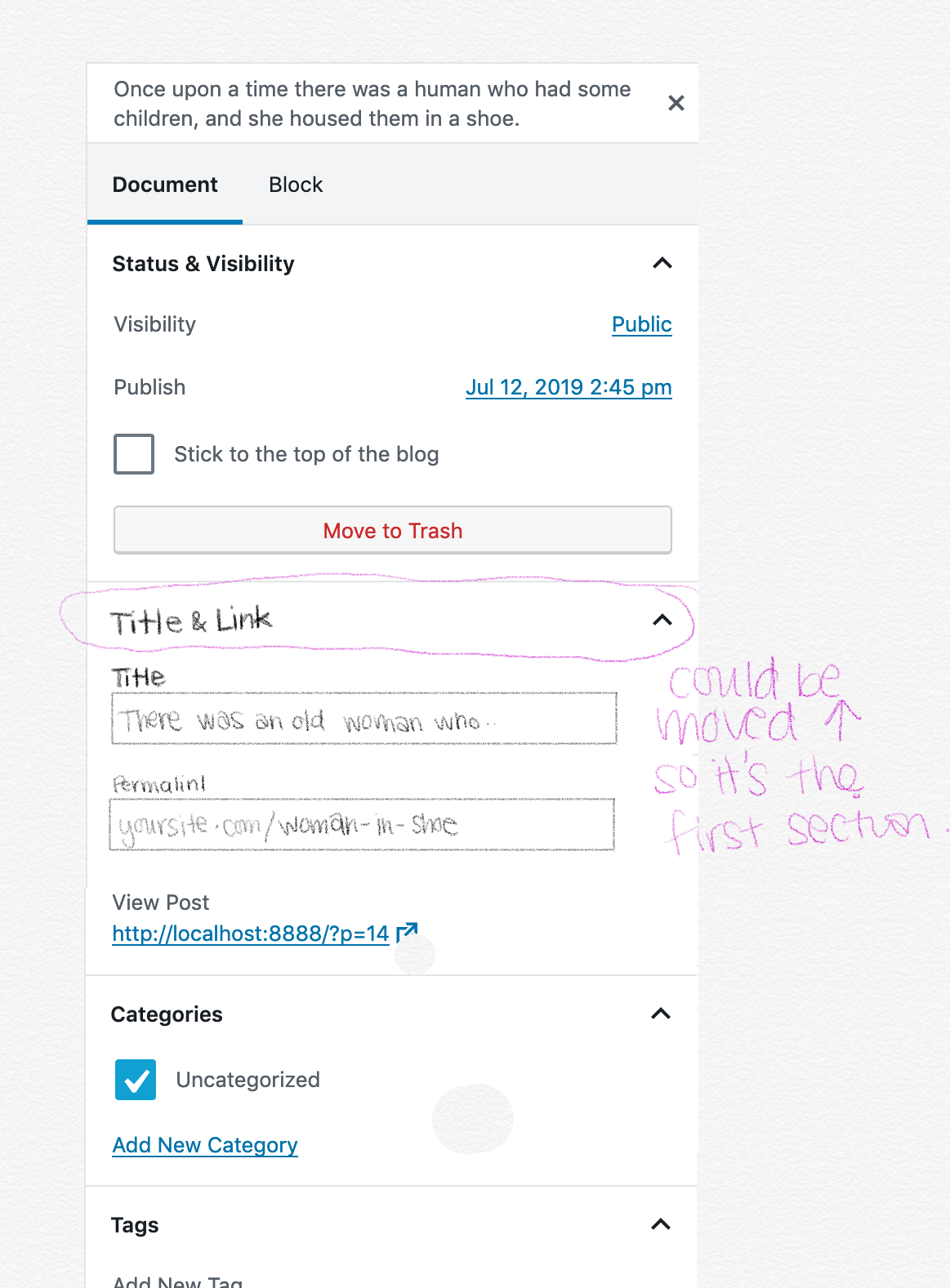 Add Block: Title · Issue #11553 · WordPress/gutenberg · GitHub