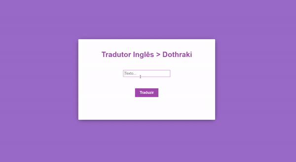 GitHub - lacerdahelena/tradutor-dothraki: Tradutor simples de inglês > dothraki usando a API ...