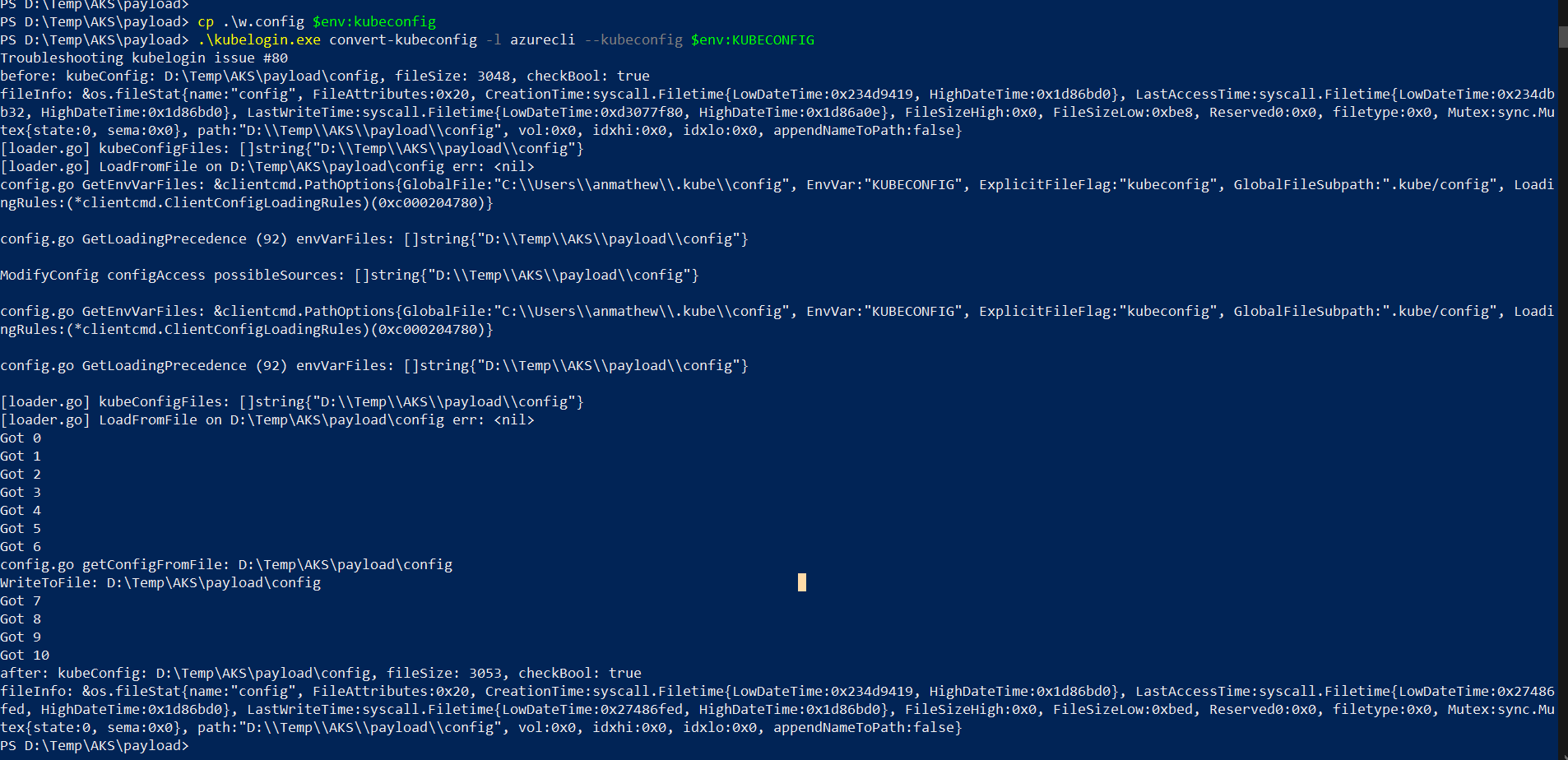 kubelogin not respecting kubeconfig environment variable · Issue #80 · Azure/kubelogin · GitHub