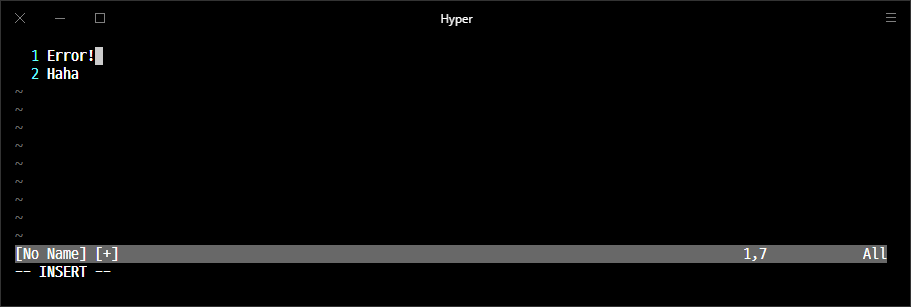 Error When Using Nvim From Hyper · Issue 3039 · Vercelhyper · Github