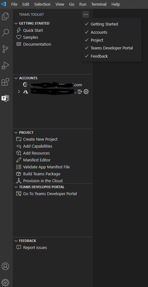 Import app package and command menu not found in VS Code · Issue #3507 ...