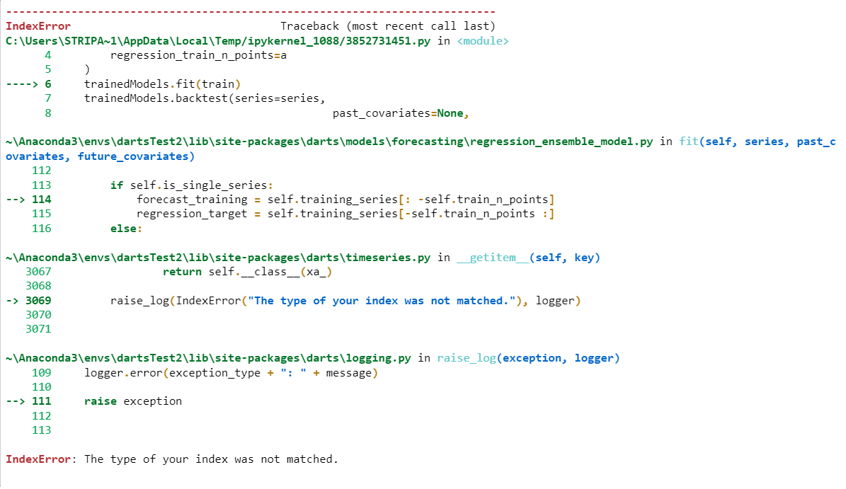 [BUG] Gridsearch in Ensemble throws a ValueError : Cannot instantiate EnsembleModel with trained ...