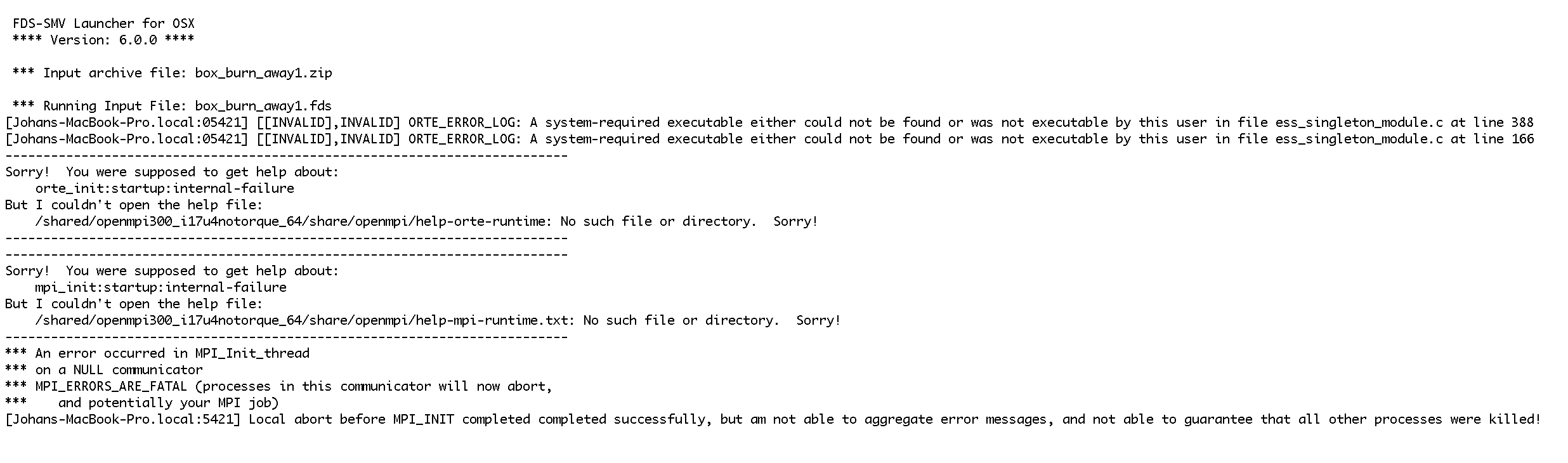 New to FDS. Error running input file · Issue #6173 · firemodels/fds · GitHub