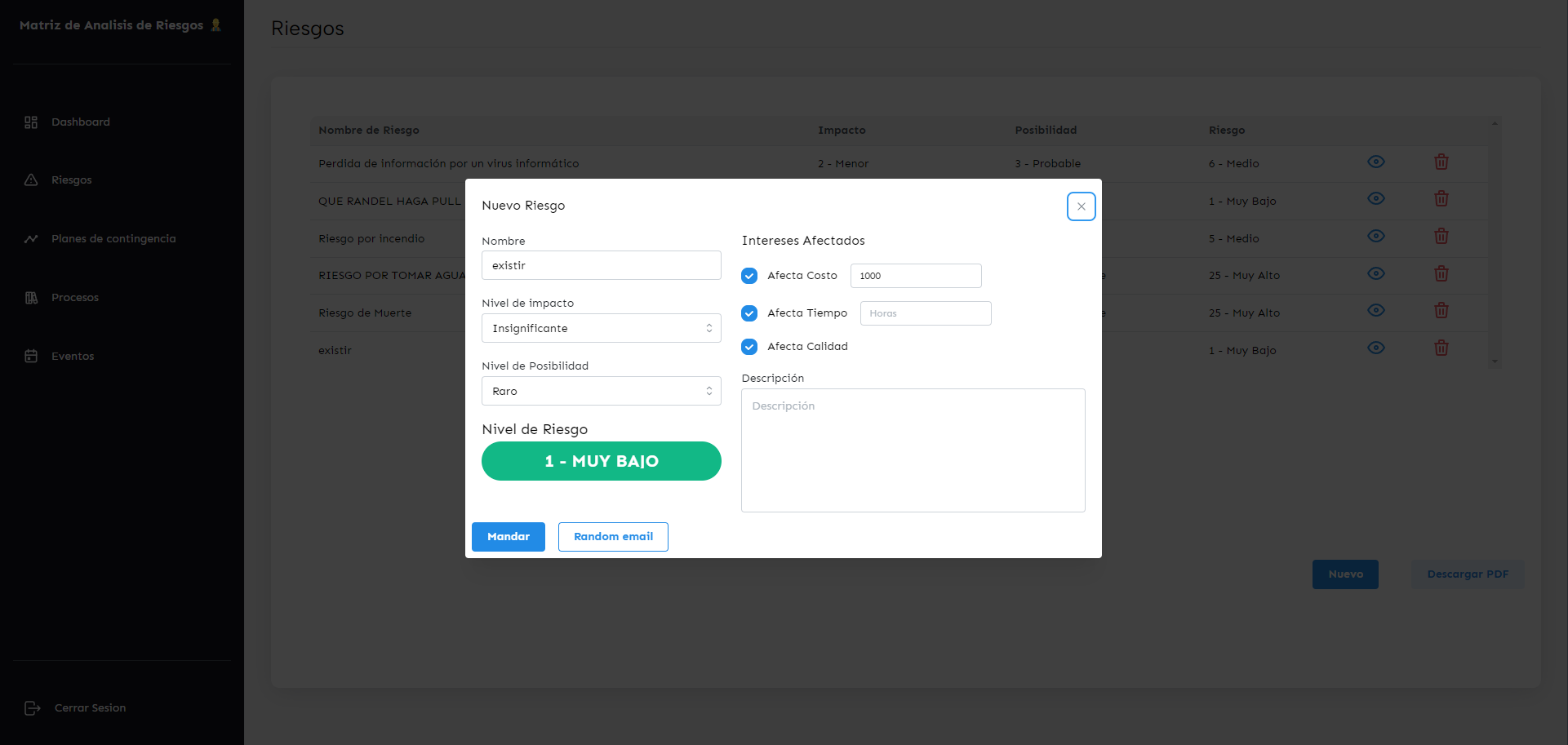 Editar en CRUD de Riesgos · Issue #4 · MGeovany/matriz-analisis-de-riesgos · GitHub