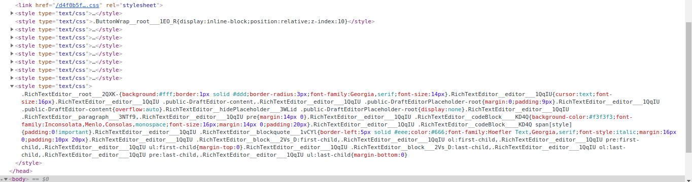 Cant Extract Css Into Css File · Issue 303 · Ssturreact Rte · Github