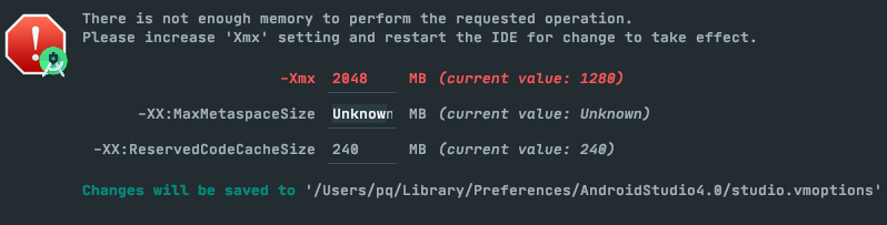 Solved - "Out of memory" error while running "flutter build apk" (Long Map variable Object ...