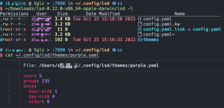 Unable to Change Color Theme with Default theme example · Issue #756 · lsd-rs/lsd · GitHub